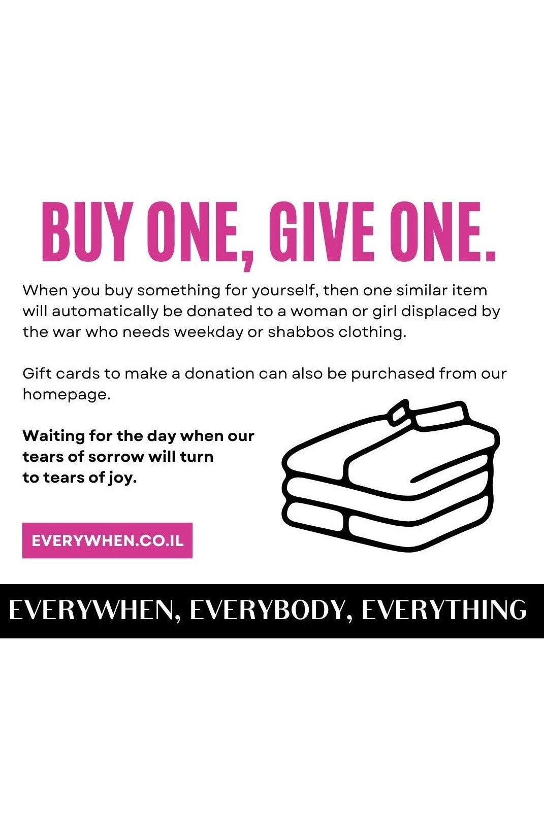 EVERYWHEN EVERYBODY EVERYTHING Gift Card OLD